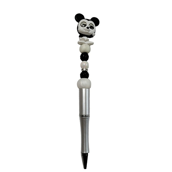 Hand Crafted | Office | Minnie Mouse Disney Doorables Beaded Ballpoint ...